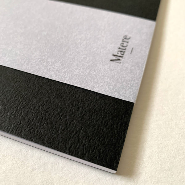 A5 Slimline Embossed Notepad - Charcoal - Matere Studio