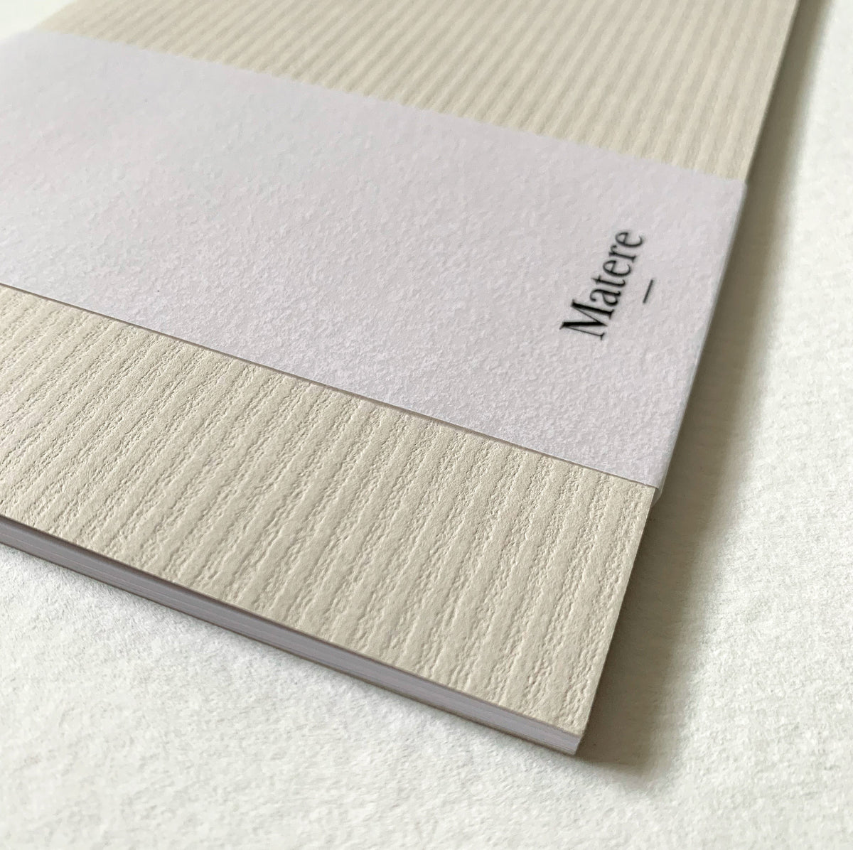 A5 Slimline Embossed Notepad - Chalk - Matere Studio